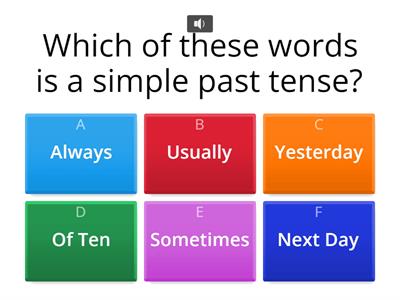 Past simple wordwall - Teaching resources