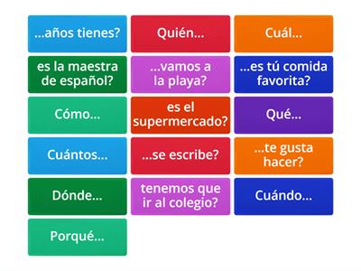 Interrogativos - Teaching resources