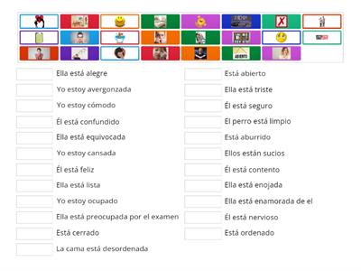 Descubre estar with conditions and emotions - Teaching resources
