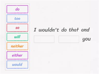 Too either so neither - Teaching resources