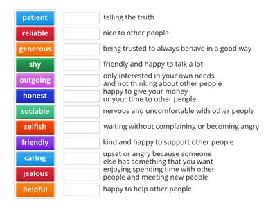 Personality - Teaching resources