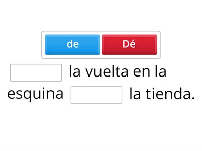 Tilde diacrítica en monosílabos - Recursos didácticos