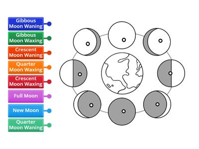 Moon phases matching - Teaching resources