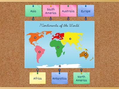 Label the world map - Teaching resources