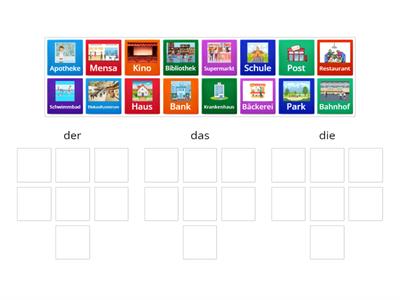 In der stadt - Unterrichtsmaterialien