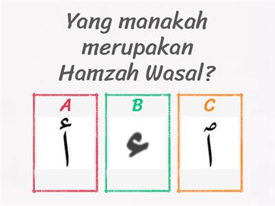 Hamzah wasal - Sumber pengajaran