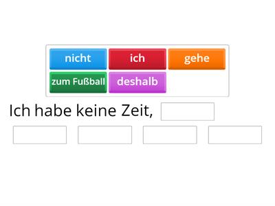 Weil deshalb - Unterrichtsmaterialien