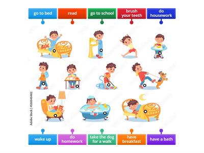 Inglese Daily routine - Risorse didattiche