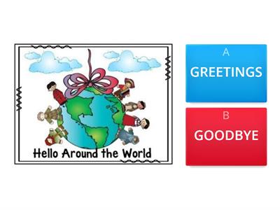 Greetings around the world - Recursos didácticos
