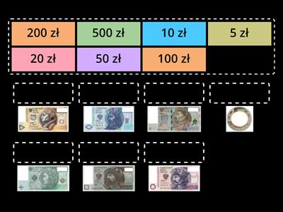 Monety banknoty - Materiały dydaktyczne