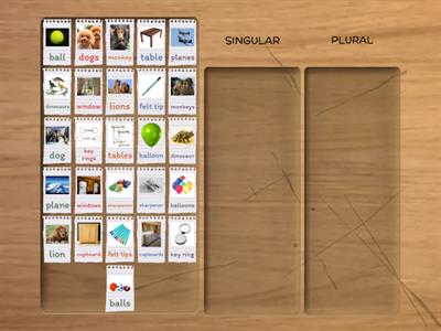 Wordwall nouns plural - Materiały dydaktyczne