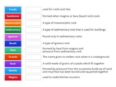 Rocks - Teaching resources