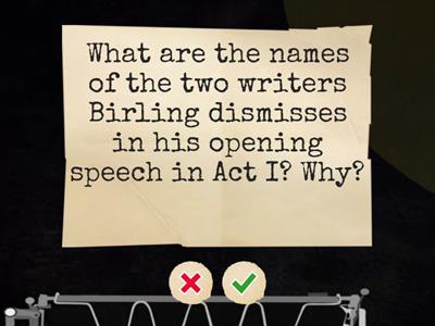 An inspector calls quiz - Teaching resources