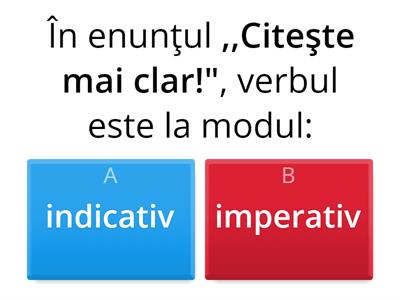 Test timpuri si moduri verbale - Resurse didactice