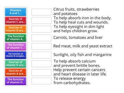 Vitamins - Teaching resources