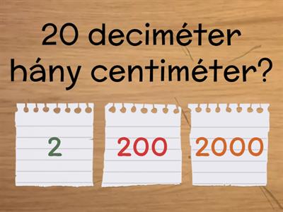 Mértékegység átváltás - Tananyagok