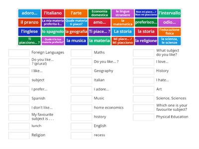 Materie scolastiche - Teaching resources