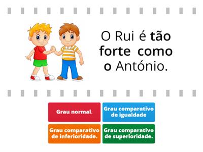 Grau dos adjetivos - Recursos de ensino