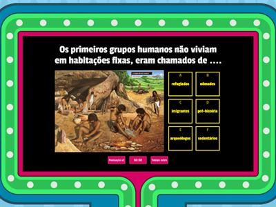 história Os primeiros grupos humanos - Recursos didácticos