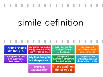 Personification metaphor simile hyperbole - Teaching resources