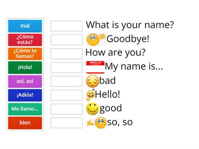 Spanish Quiz greetings - Teaching resources