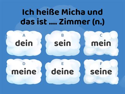 Mein meine dein deine - Unterrichtsmaterialien
