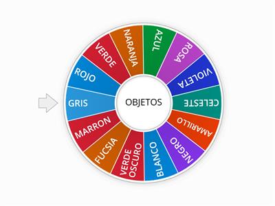 Ruleta de colores aleatorios - Recursos didácticos