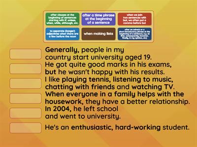 Commas - Teaching resources