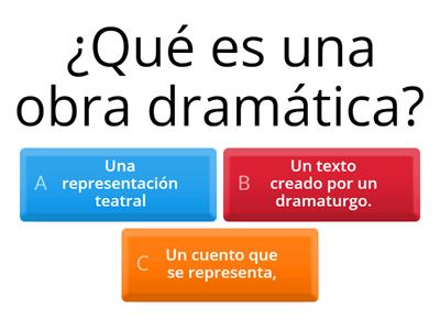 Obra dramática - Recursos didácticos