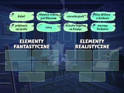 Elementy fantastyczne i realistyczne - Materiały dydaktyczne