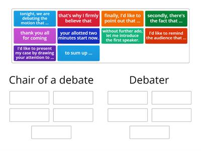 Debate - Teaching resources