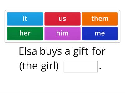 Object pronouns game - Tài nguyên giảng dạy