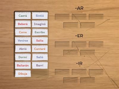 Ar er ir - Recursos didácticos