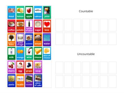 Countable uncountable - Teaching resources