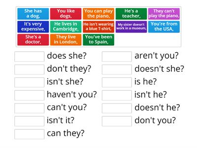 Question tags - Teaching resources
