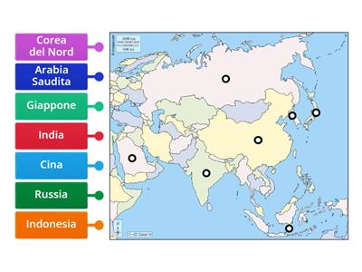 Cartina politica asia - Risorse didattiche