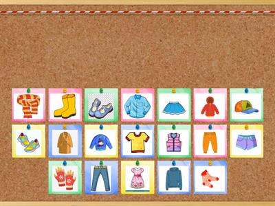 Vocabulary Clothes - Recursos didácticos