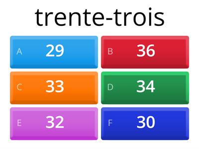 Les nombres 0 30 - Teaching resources