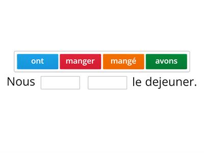 Le passe compose avec avoir - Teaching resources