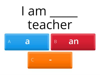 A an game - Teaching resources