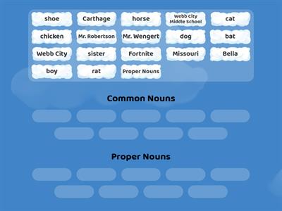 Common and proper noun games - Teaching resources