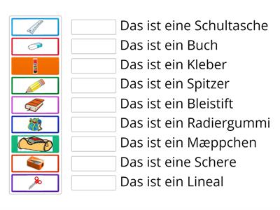 Deutsch Schulsachen - Unterrichtsmaterialien