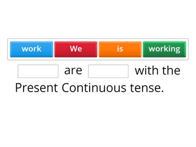Present continuous - Recursos didácticos