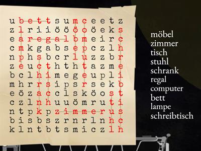 Deutsch Möbel - Unterrichtsmaterialien