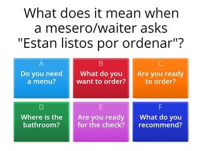 Restaurant - Teaching resources