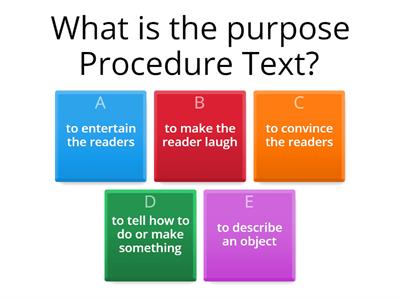 Procedure text - Teaching resources