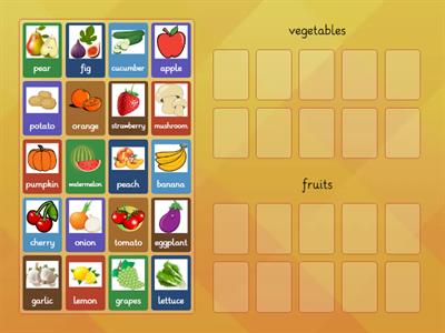 Fruits and vegetables games - Öğretim kaynakları