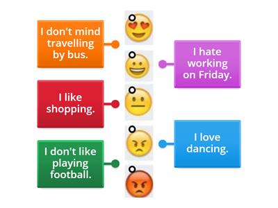 Enjoy love like hate - Teaching resources