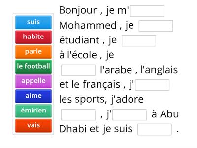 Je me presente - Teaching resources