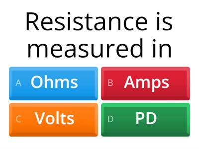 Investigating resistance - Teaching resources